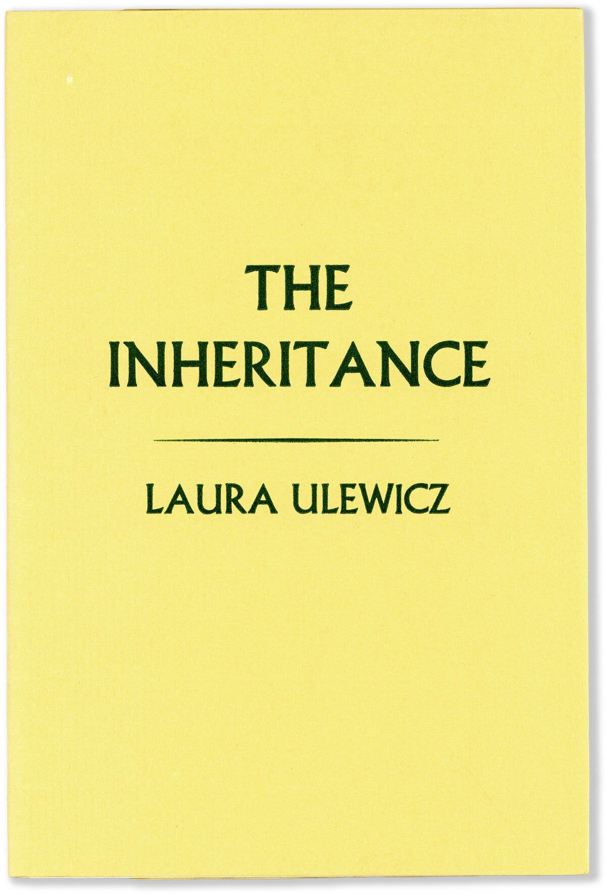 The Inheritance | Laura ULEWICZ | First, Limited Edition